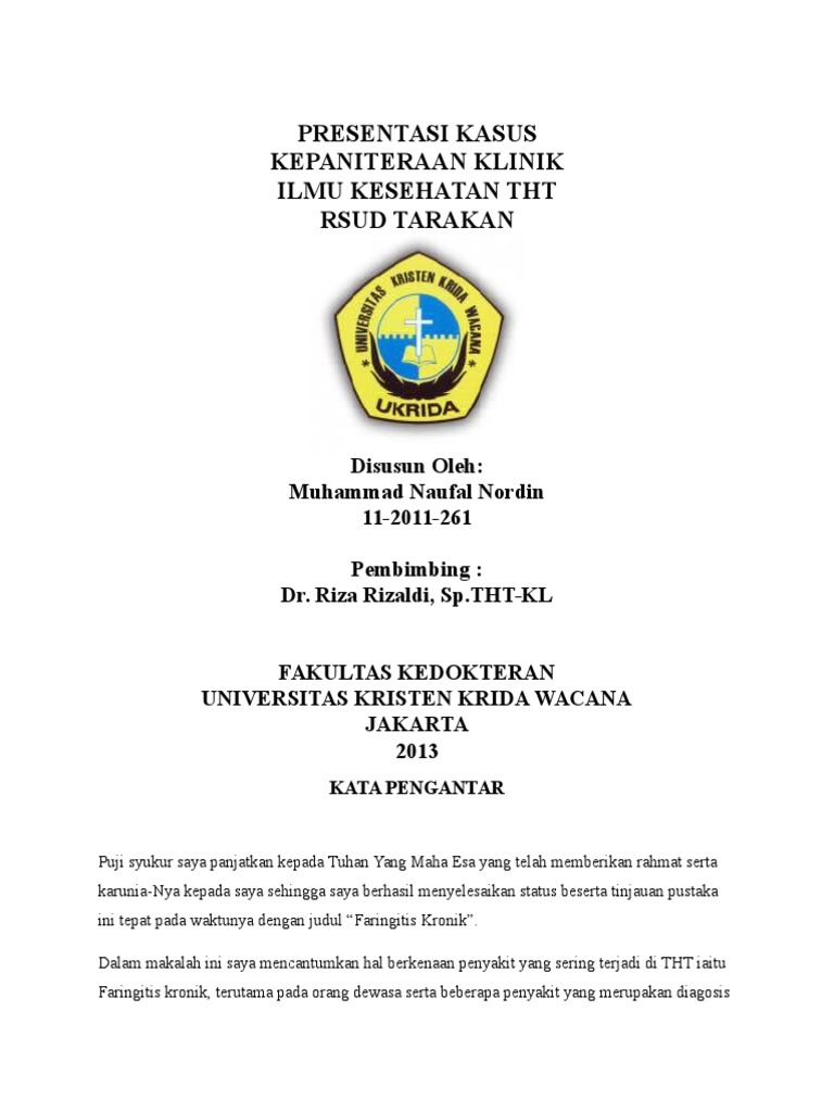 Faringitis Kronis | PDF