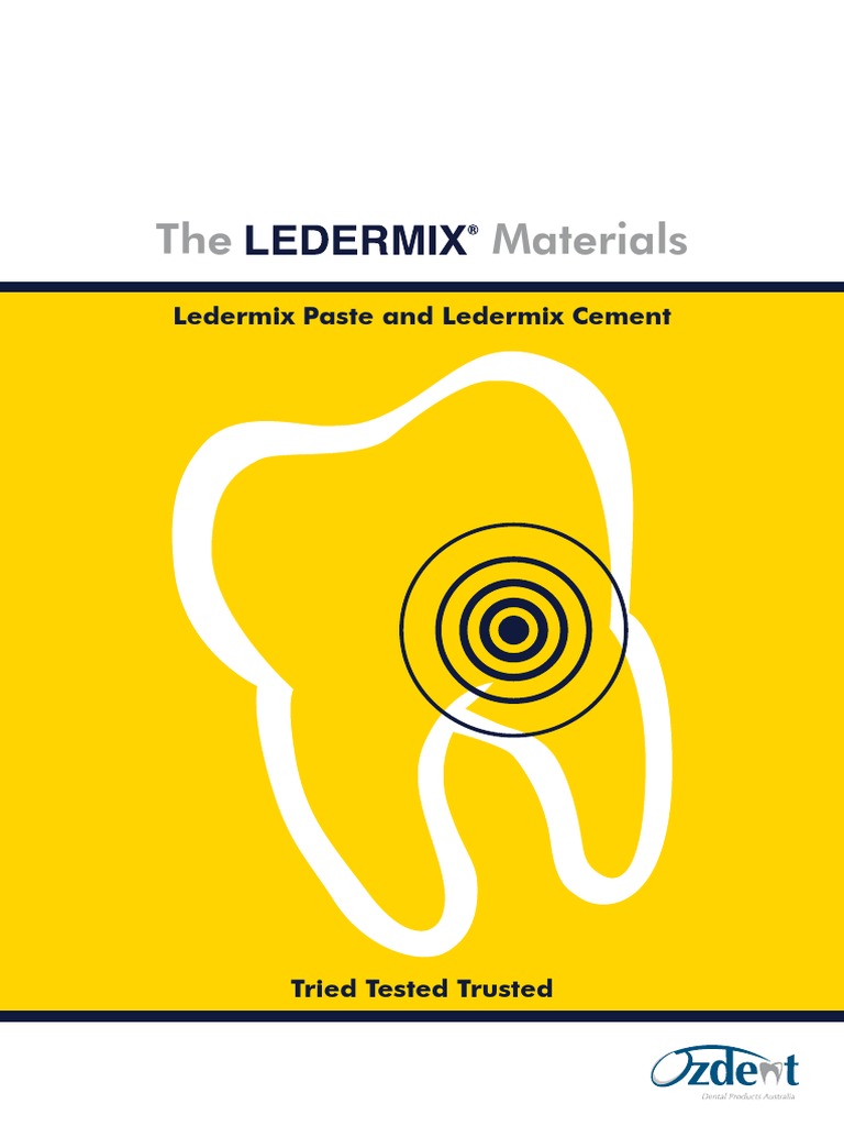 The Ledermix Materials PDF | PDF | Inflammation | Dentin