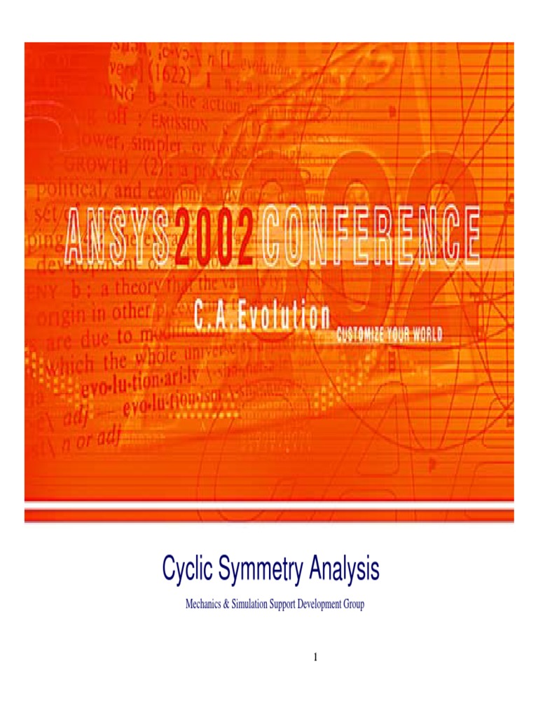 Cyclic Symmetry Analysis | PDF | Equations | Coordinate System