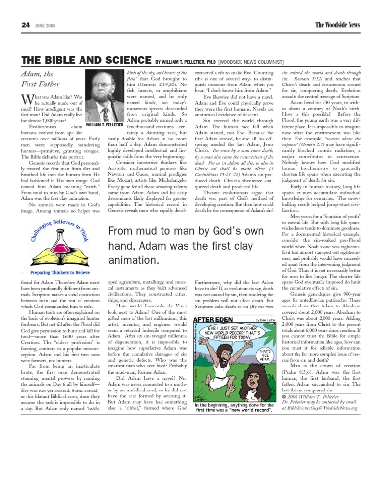 2006.06 Adam, The First Father | PDF | Adam | Eve