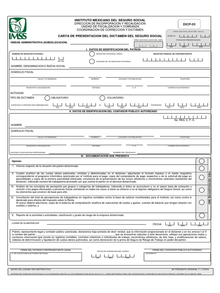 Carta Presentacion Imss | PDF | Contabilidad | Contador