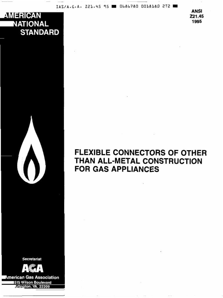 Ansi Z21.45-1995 PDF | PDF | Pipe (Fluid Conveyance) | Pressure