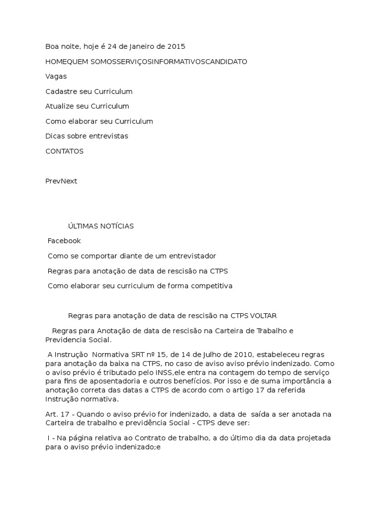 Anotacao Ctps | PDF | Trabalho temporário | Emprego