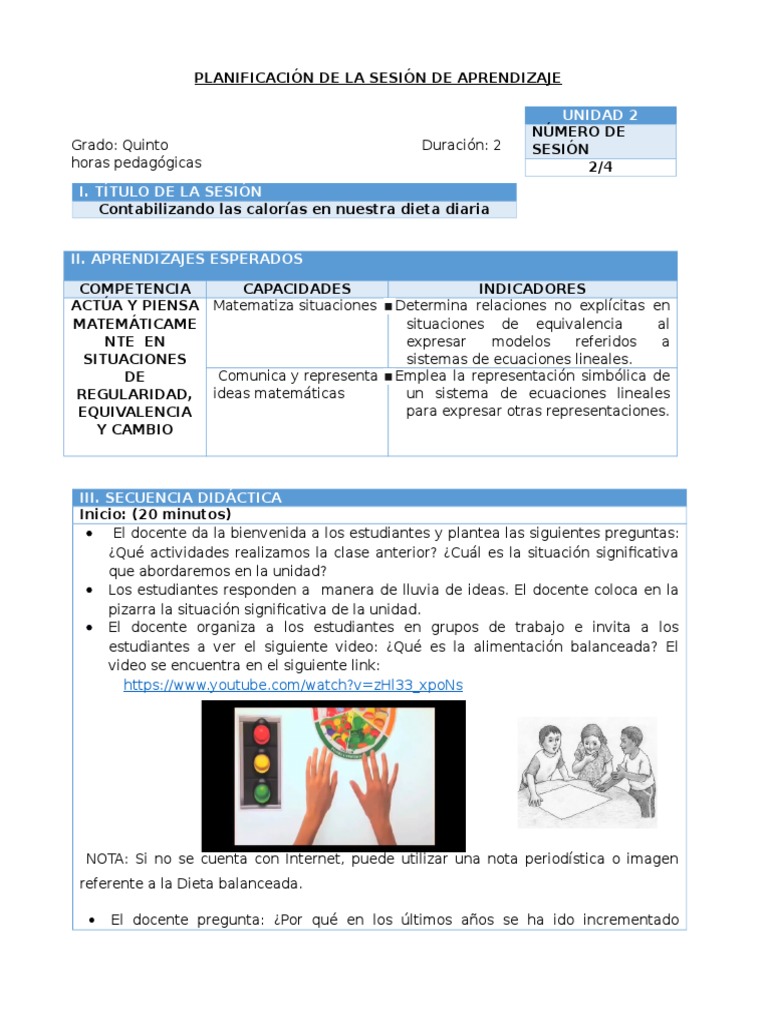 Mat5 U2-Sesion2 | PDF | Carbohidratos | Dieta