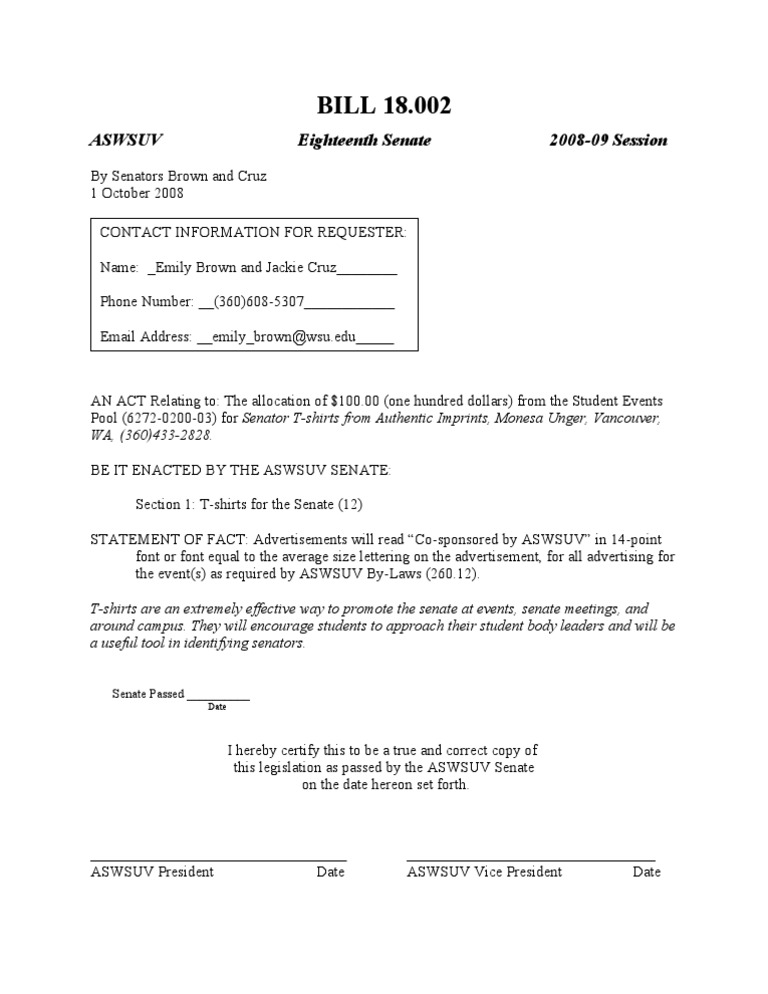 Bill 18.002 | PDF