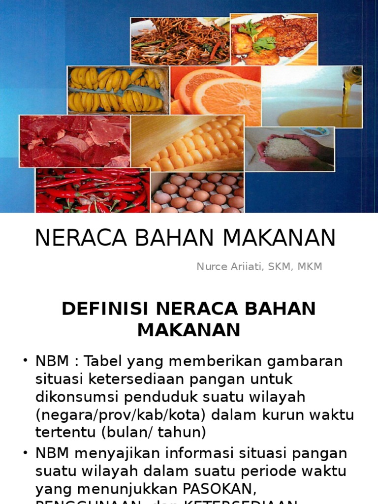 Neraca Bahan Makanan | PDF