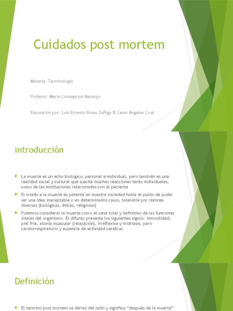 Cuidados Post Mortem | PDF | Cremación | Muerte Cuidados Post Mortem | PDF | Cremación | Muerte