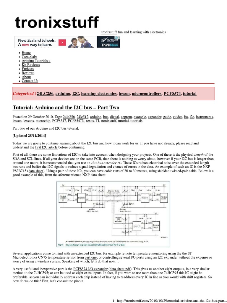 Tutorial - Arduino and The I2C Bus - Part Two | PDF | Pointer (Computer Programming) | Random ...