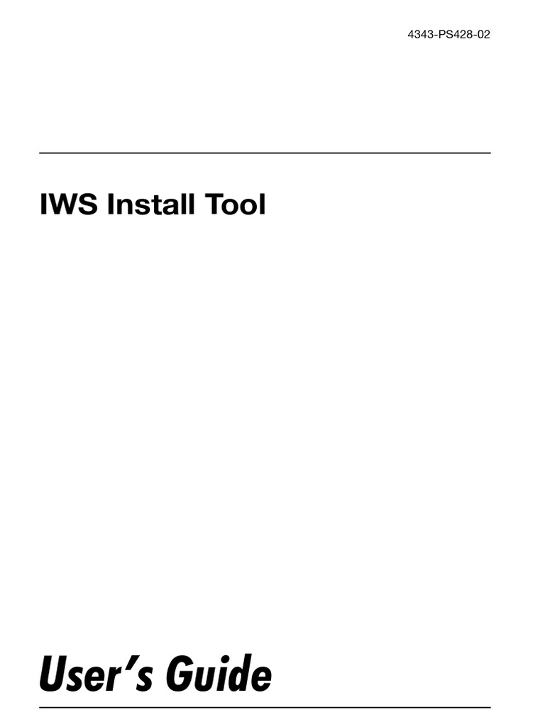Manual Iws Tool | PDF | Installation (Computer Programs) | Button (Computing)