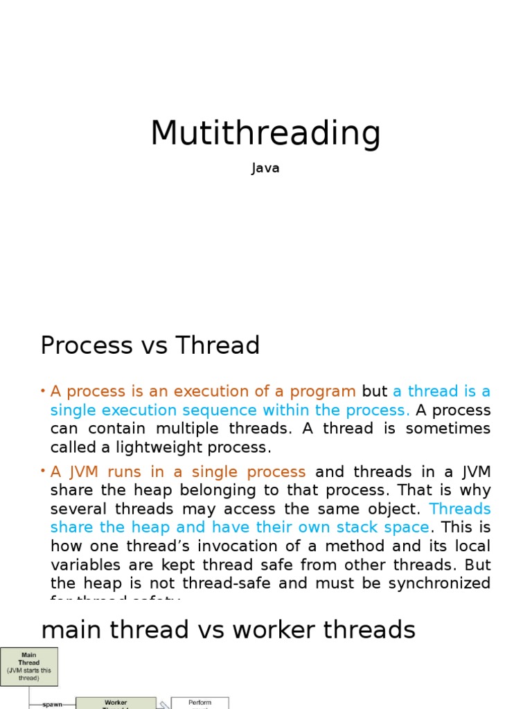 Java Muti Threading | PDF | Method (Computer Programming) | Central Processing Unit