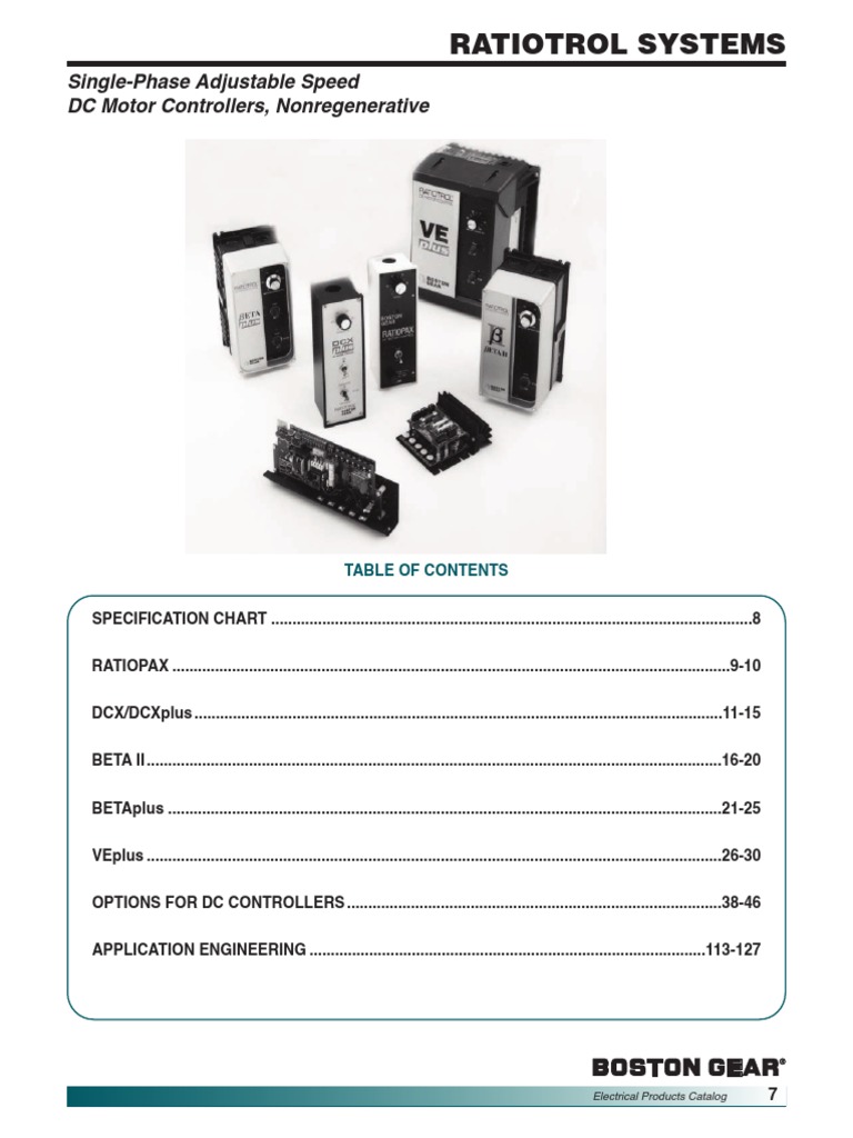 Boston Gear Dcx202erp Ratiotrol PDF | PDF | Fuse (Electrical ...