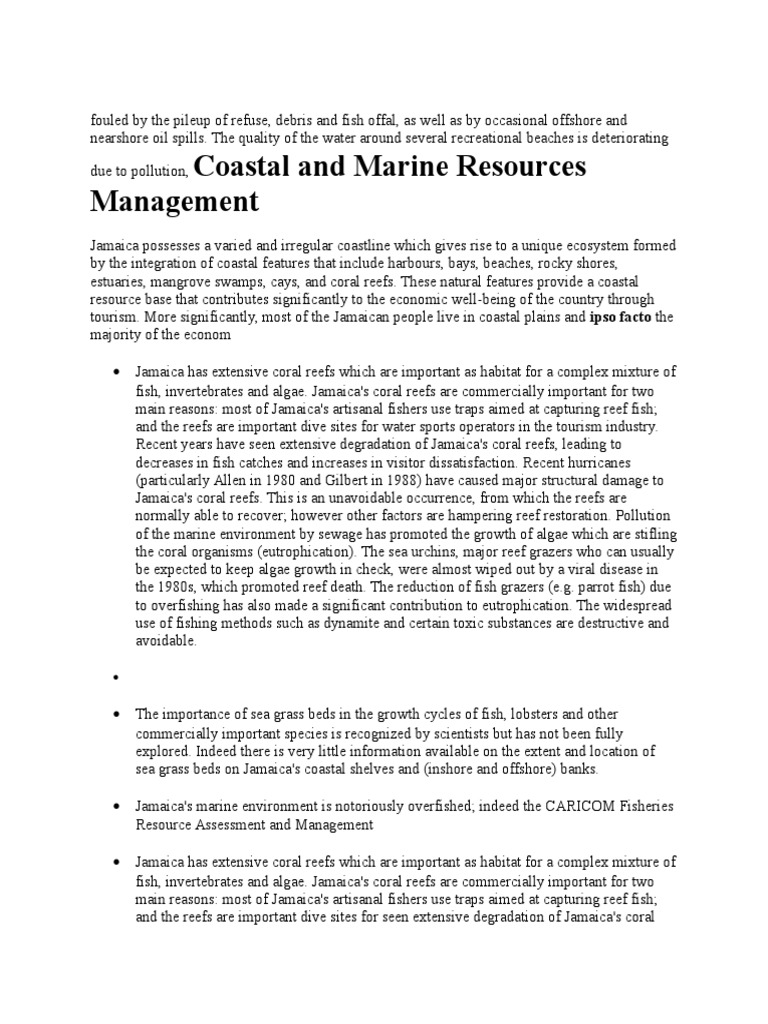 Coastal and Marine Resources Management | PDF | Coral Reef | Coast