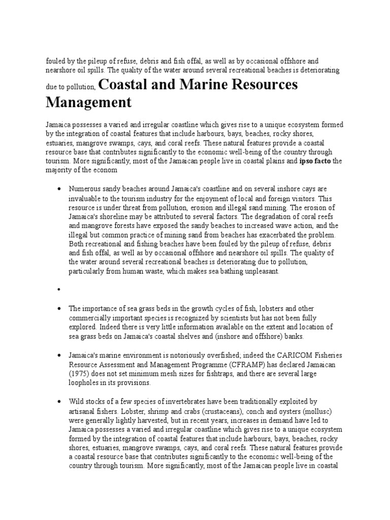 Coastal and Marine Resources Management | PDF | Coast | Beach