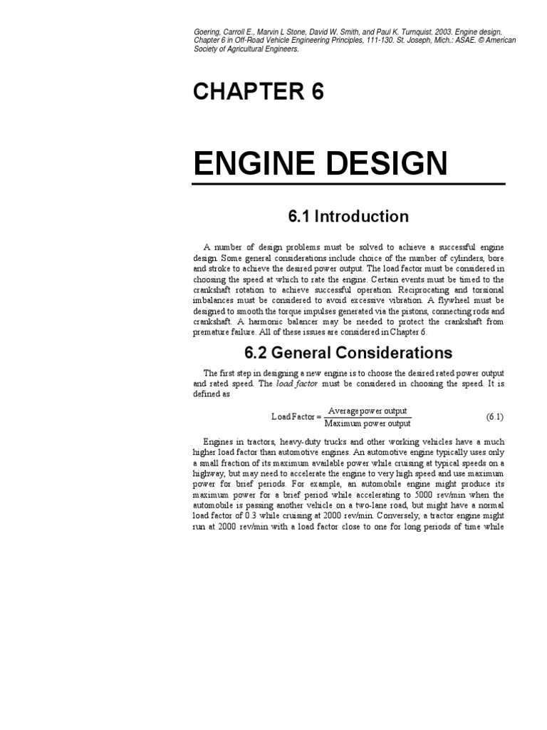 Engine Design | PDF | Internal Combustion Engine | Cylinder (Engine)