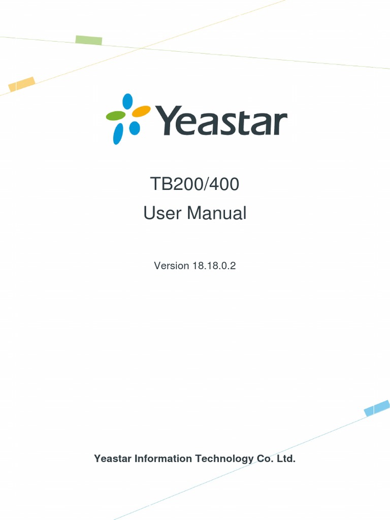 Yeastar TB Series User Manual | PDF | Session Initiation Protocol | Port (Computer Networking)