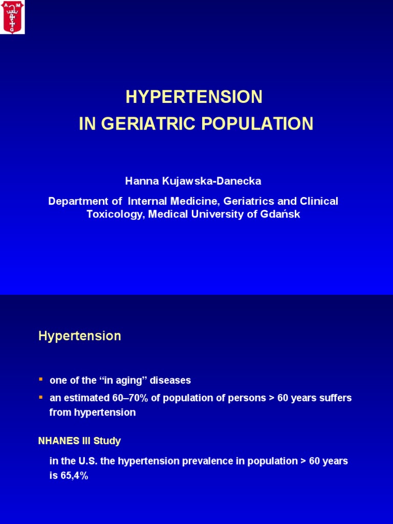 Hypertension in Geriatric Population | PDF | Hypertension | Heart Failure