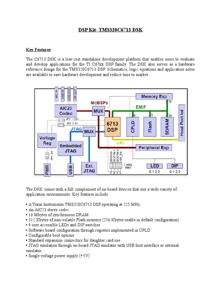 TMS320C6713 DSK | PDF | Digital Signal Processor | Booting