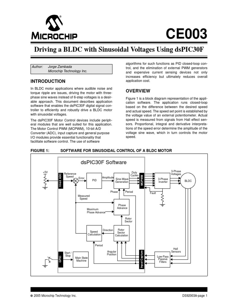 BLDC Sinusoidal Control | PDF | Control Theory | Analog To Digital ...