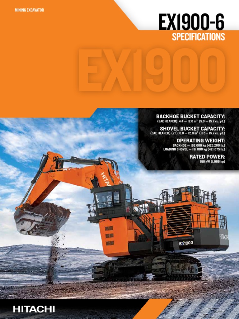 Hitachi EX1900 6 Spec - EN | PDF | Engines | Vehicles