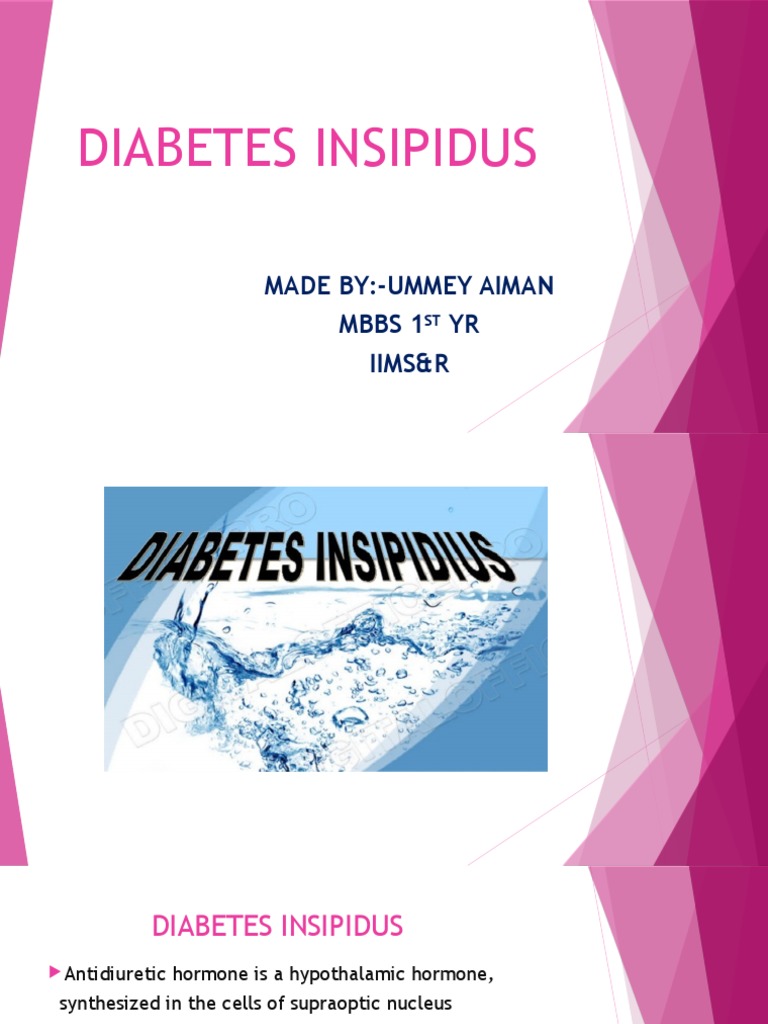 Diabetes Insipidus | PDF | Endocrine System | Medical Specialties