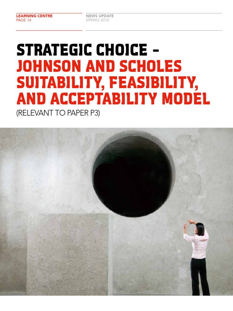 Evaluating Strategic Choices: SFA Model | PDF | Career & Growth