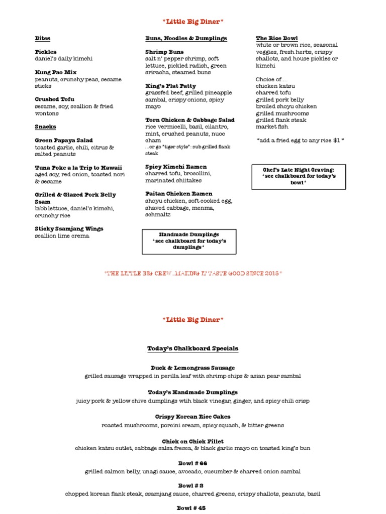 Asian Fusion Food Lovers Menu | PDF | Sports & Recreation | Cooking ...