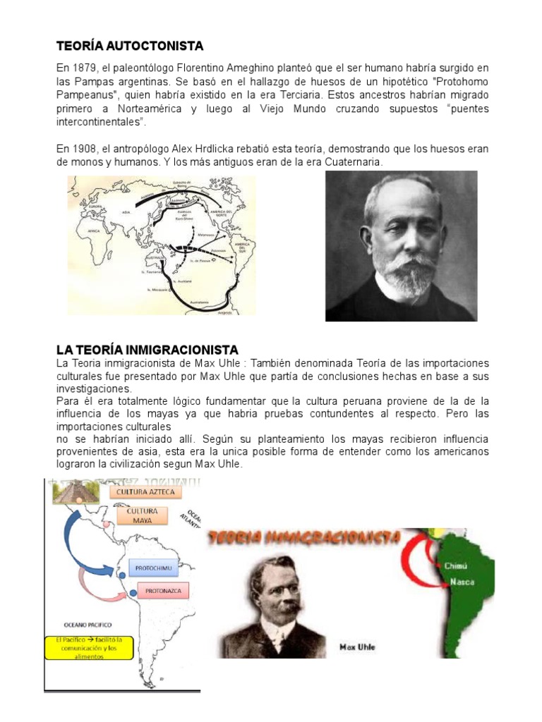 TEORÍA AUTOCTONISTA