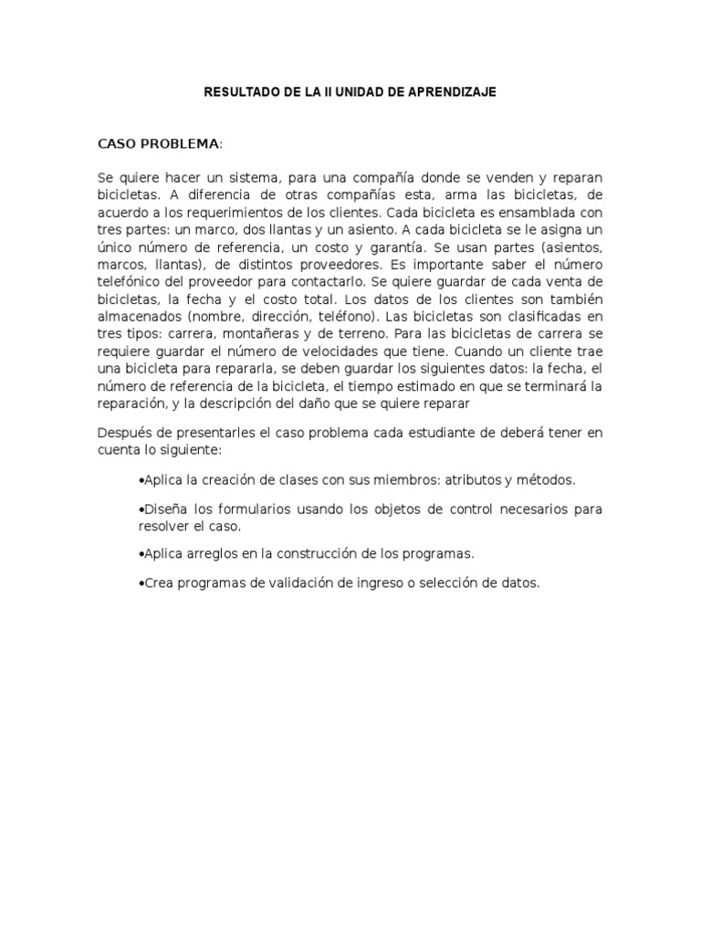 Caso Problema II | PDF | Tecnología