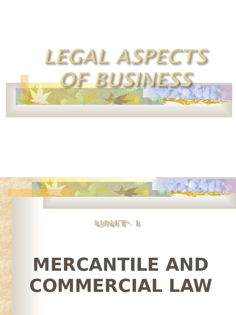 Legal Aspects of Business | PDF | Consideration | Offer And Acceptance