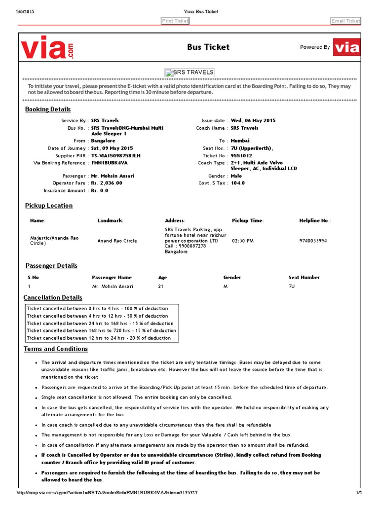 Mohsin BLR Return | PDF | Identity Document | Ticket (Admission)