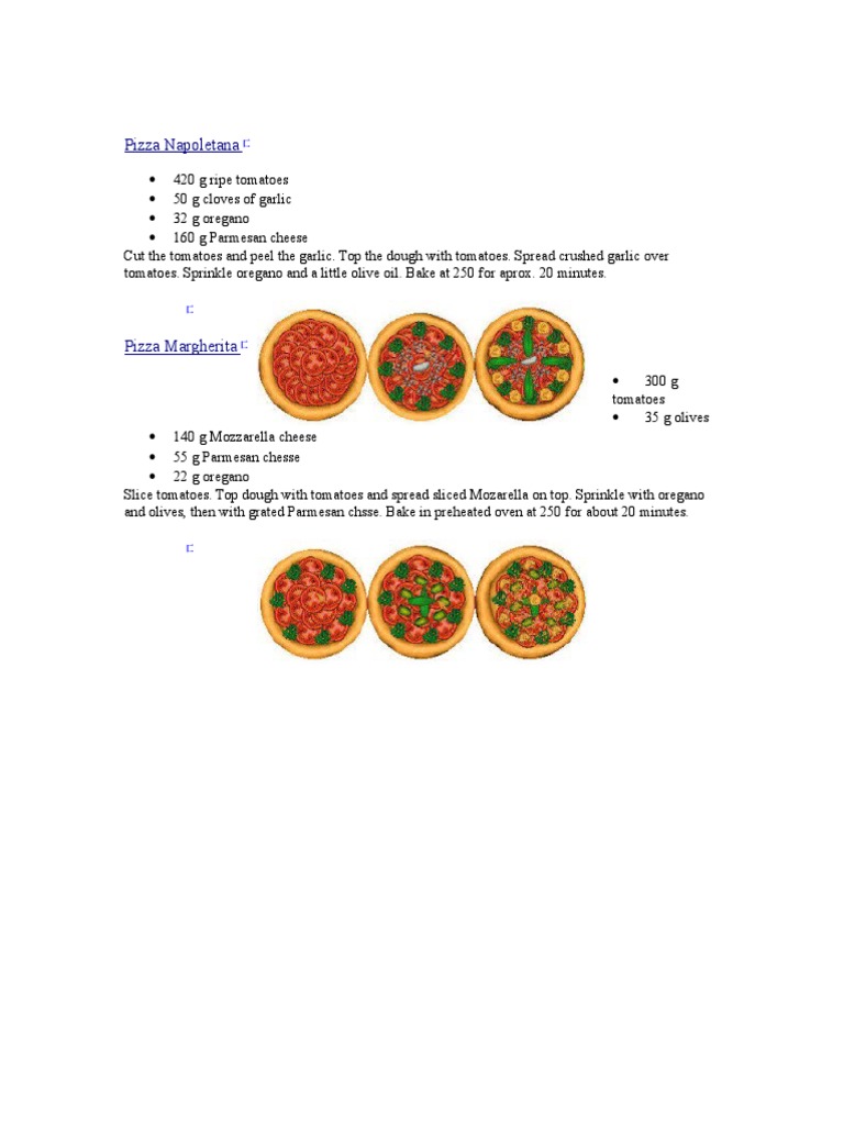 Pizza Manual | PDF | Pizza | Zucchini
