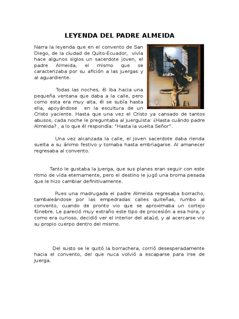 Leyenda Del Padre Almeida