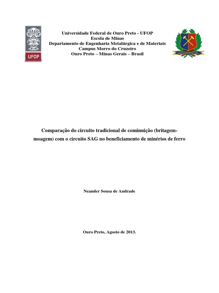 MOINHO AG e SAG | PDF | Indústrias | Minerais