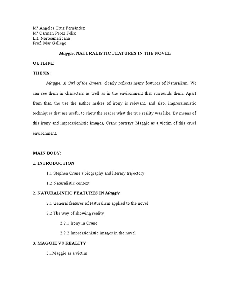 Maggie, A Girl of The Streets | PDF | Stephen Crane | Realism (Arts)