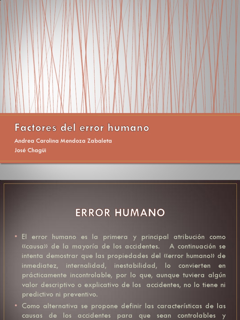 Factores Del Error Humano | Estrés (biología) | Autosuperación