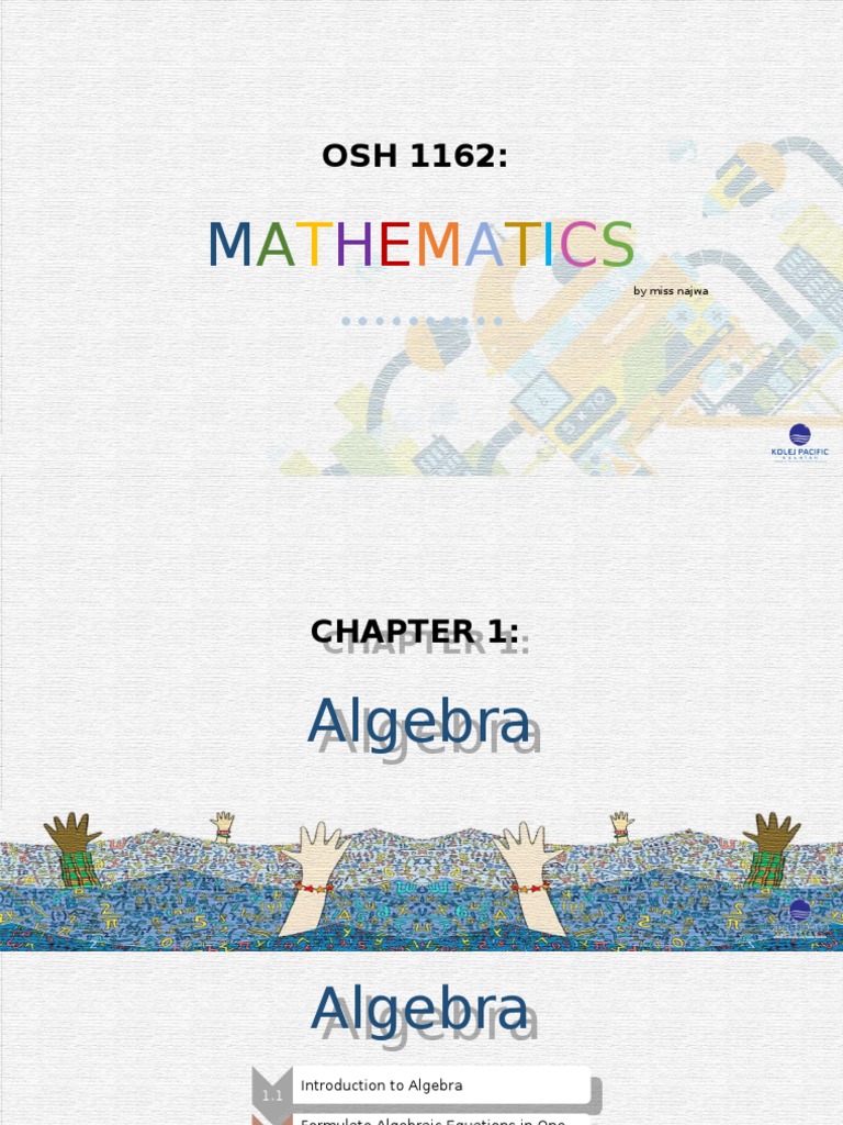 Unit 1 Algebra | PDF | Equations | Algebra