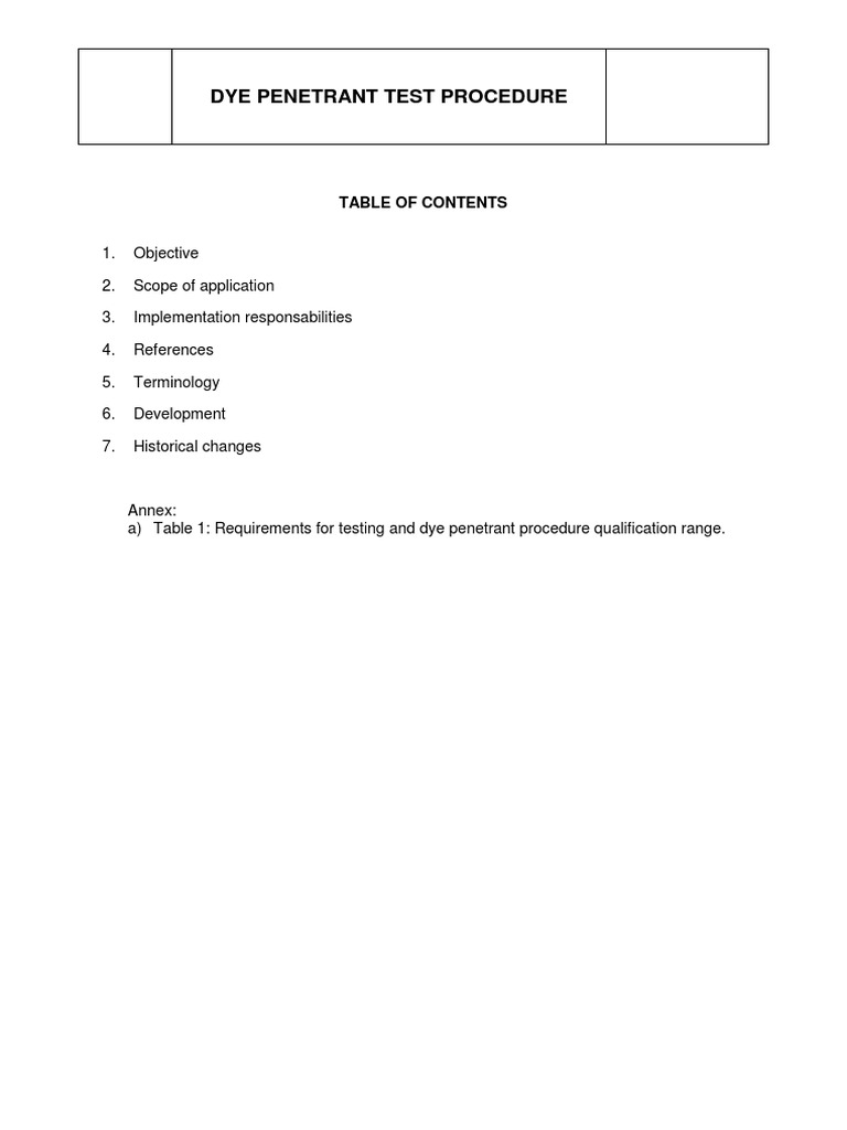 Dye Penetrant Test Procedure | Welding | Materials