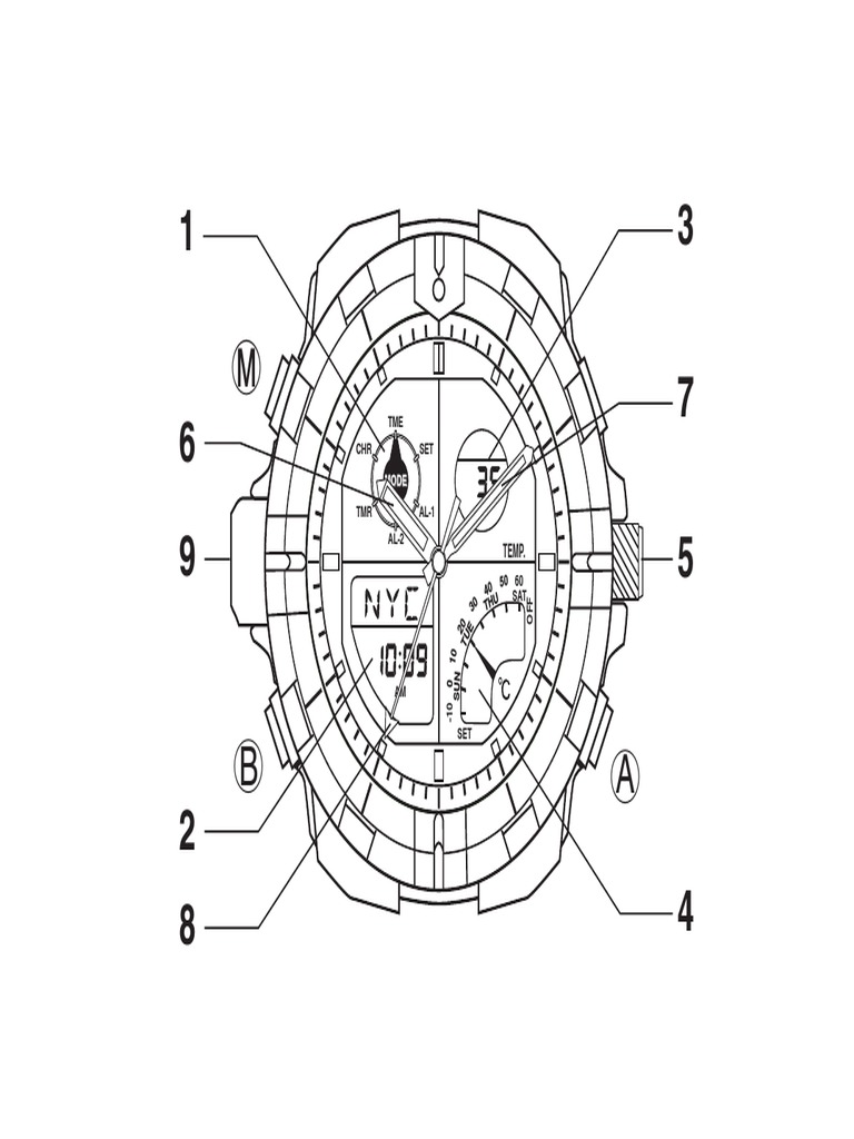 Manual Reloj Citizen C720 Español | PDF | Hora | Horario de verano