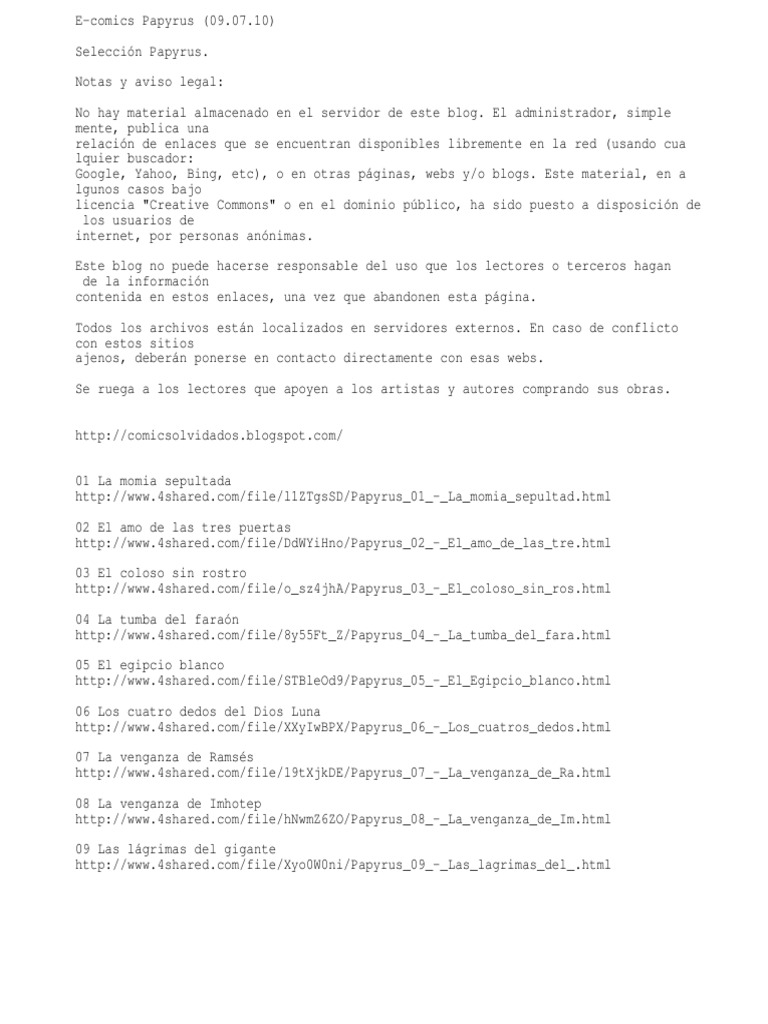 Comics Papyrus | PDF | Juegos y actividades