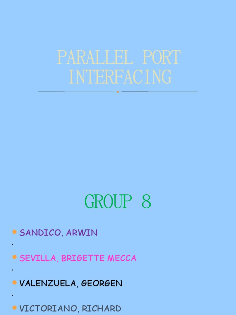 Parallel Port Interfacing | PDF | Microsoft Windows | Windows Nt