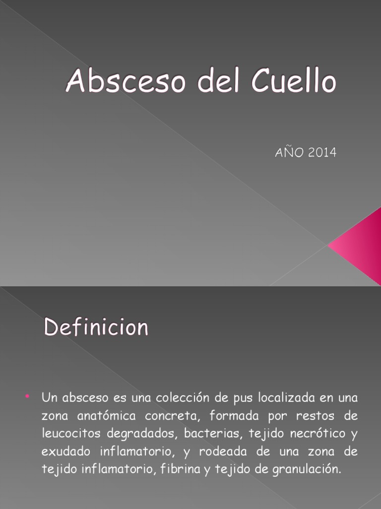 Absceso de Cuello | PDF | Inflamación | Medicina CLINICA