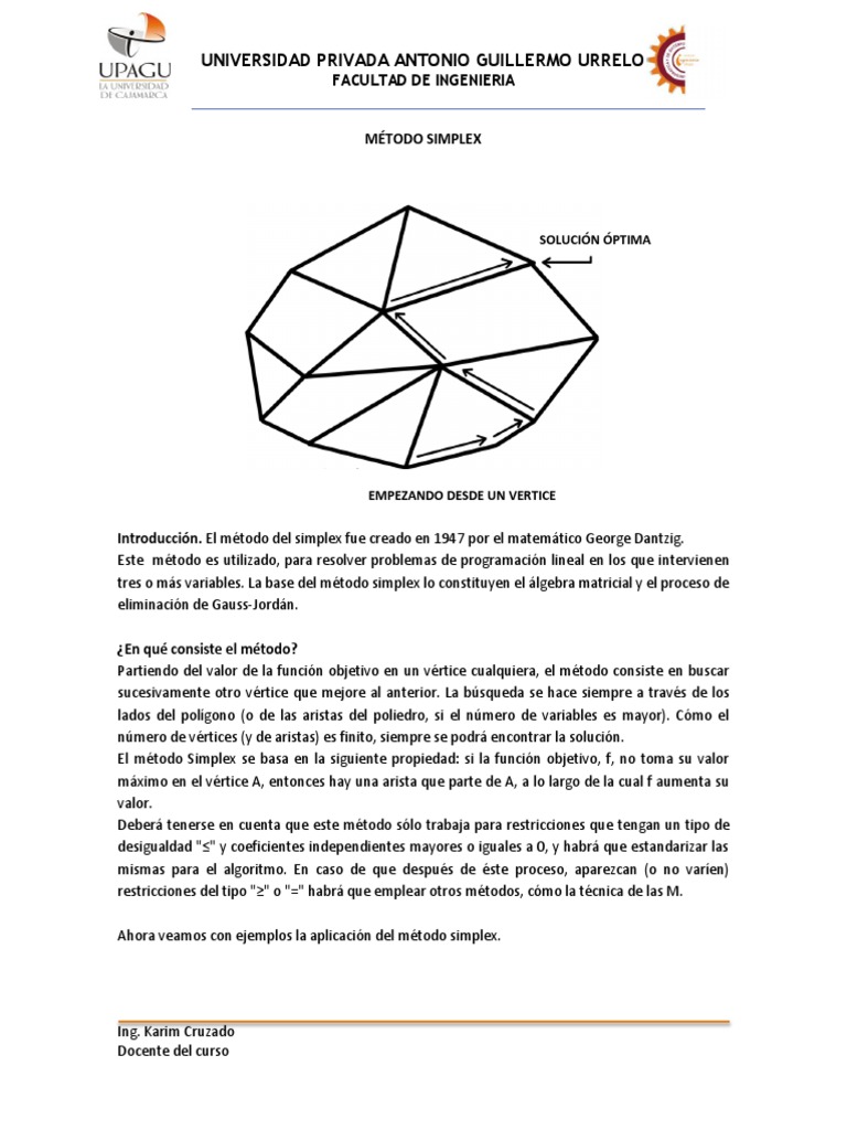 Capitulo III. Método Simplex - Parte1 - 2015 PDF | PDF | Programación ...