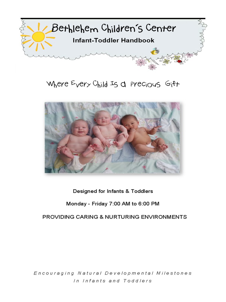 Infant Toddler Handbook PDF | PDF | Child Custody | Early Childhood ...