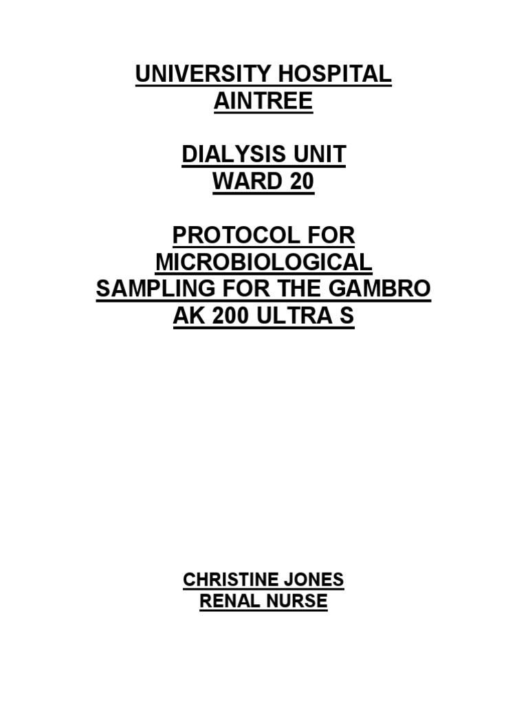 Pdfprotocol For Endo Testing | PDF | Intravenous Therapy ...