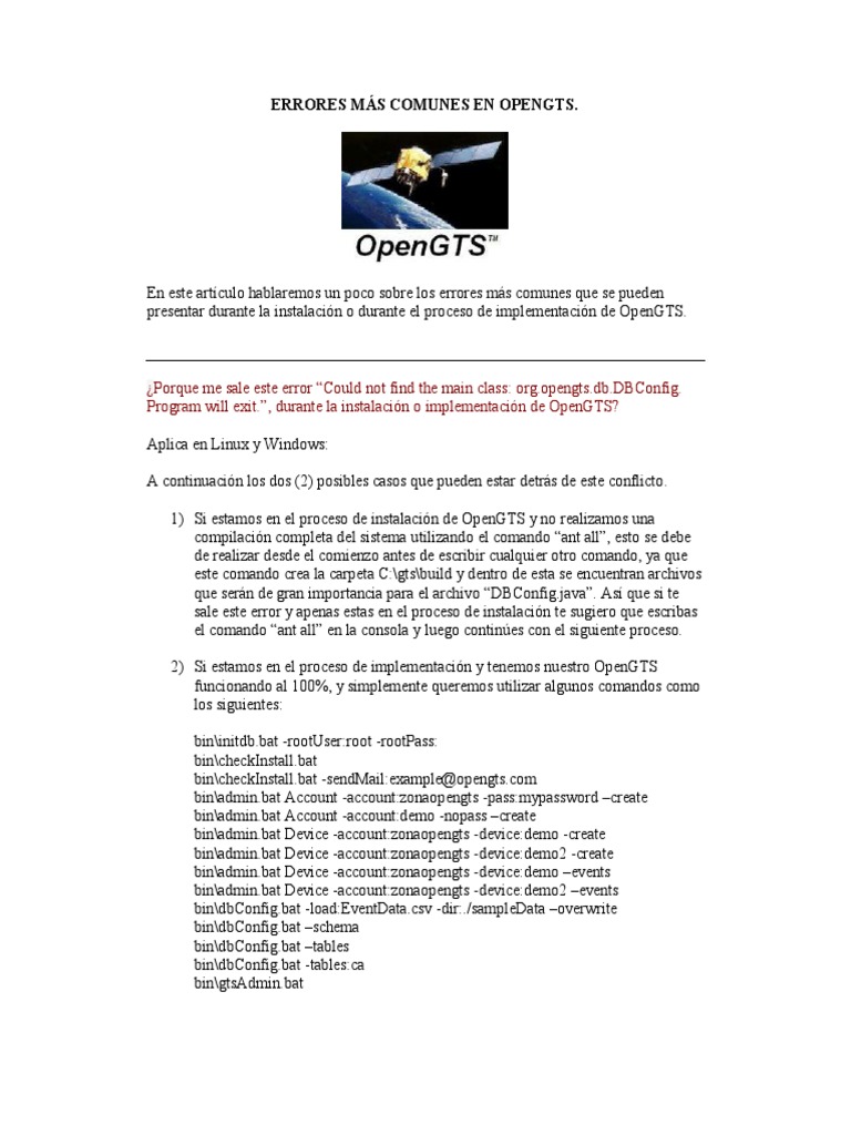 Errores Más Comunes en Opengts | PDF | Cookie HTTP | Archivo de computadora