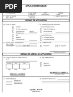 Casual Leave Form | PDF