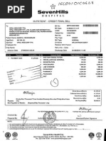 Standard Discharge Summary and Bill Format | PDF