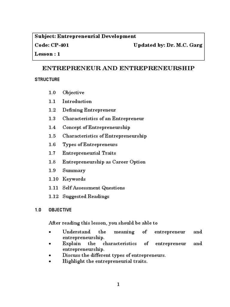 Entrepreneurship Study Notes | Entrepreneurship | Factors Of Production