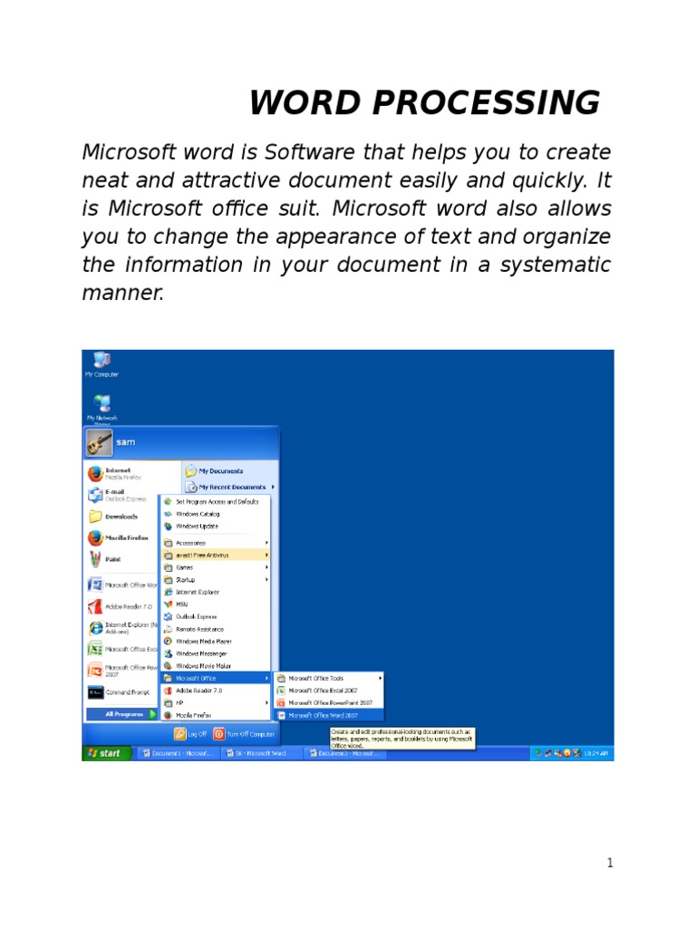 Ms Word Pdf Microsoft Word Software