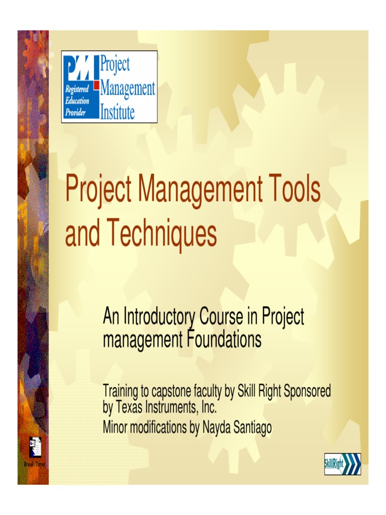 Project Management Tools & Techniques | Project Management | Projects
